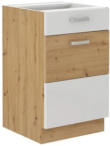 Kuchyňská skříňka Artisan 50 D 1F 1S Barva dvířek bílá lesk