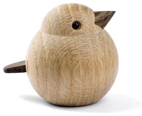 Dřevěný ptáček Baby Sparrow Natural Oak Novoform