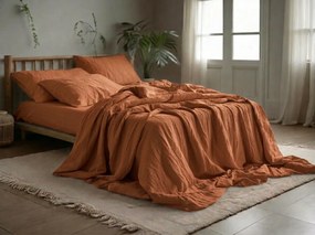 Mušelínové povlečení MUSSARI terakotové Rozměr povlečení: 2 ks 70 x 90 cm | 200 x 220 cm