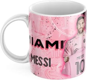 Keramický hrníček s motivem Messi Miami 450ml