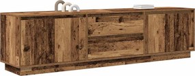TV skříňka s LED osvětlením starého dřeva 193,5x41x50 cm 3328442