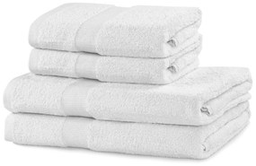 DecoKing - Sada bavlněných ručníků Bílá MARINA HLADKÉ