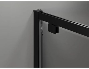 Mexen Exo, 1-křídlé sprchové dveře do otvoru 70 cm, 6mm čiré sklo, černý profil, 8181-070-000-70-00