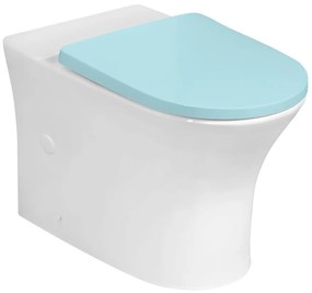 Bruckner LEON RIMLESS WC mísa pro kombi, spodní/zadní odpad, bílá 201.421.4