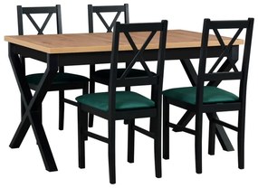 Jídelní stůl IKON 1 + doprava zdarma deska stolu artisan, nohy stolu / podstava černá
