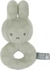 Little Dutch Chrastítko králíček Miffy Green Flower / od 0 měsíců