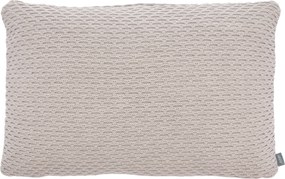 Dekorativní polštář Wave Knit 40 x 60 cm béžový