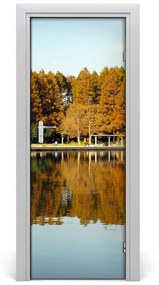 Fototapeta na dveře podzim park 75x205 cm