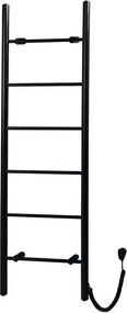 Sapho Sapho, KARBO elektrický sušák ručníků, kulatý, 500x1600mm, 120 W, černá mat, KB905