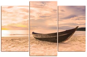 Obraz na plátně - Člun na pláži 151FC (105x70 cm)