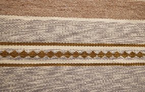 Diamond Carpets India, Ručně vázaný kusový koberec Wild West DESP HL62 Natural Brown, 200x290, hnědá, chodba / předsíň