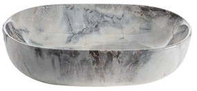 Invena Korfu, umyvadlo na desku 600x420x145 mm, imitace kamene-mramor, INV-CE-34-722-C