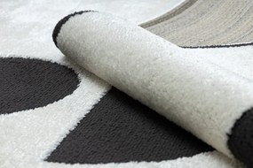 Dywany Łuszczów, AKCE: 80x150 cm Kusový koberec Mode 8598 geometric cream/black, černobílá, dětský pokoj