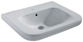 Ideal Standard Contour 21 - Umyvadlo bezbariérové, 60x18x56 cm, s přepadem, otvor pro baterii, bílá S238901
