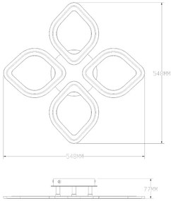 Zuma Line MS236040R-WH-LED Stm. svítidlo ILLUMIA LED/30W/230V 3000-6000K bílá+DO