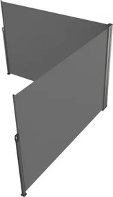 Stahovací boční markýza, 200,7 × 599,4 cm venkovní ochranná zástěna, 180 g
