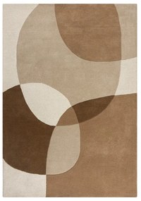 Hnědý/béžový vlněný koberec 120x170 cm Glow – Flair Rugs