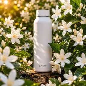 Quokka Nerezová termoláhev Solid bílá / 850 ml / nerezová ocel / dvoup