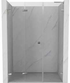 Mexen Lunar-F L skládací sprchové dveře levé 110 cm, transparentní, chrom - 836SL-110-050-01-00-L