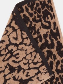 Sinsay - Bavlněný ručník s leopardím vzorem - hnědá