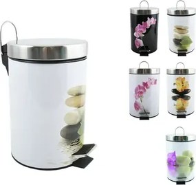 MSV FLEURS pedálový odpadkový koš 3 L Stone / ocel