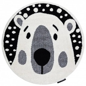 Kusový koberec Teddy krémový kruh 120cm