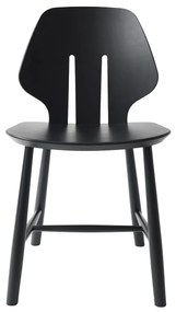 Židle z dubového masivu J67 černý lak design z roku 1957