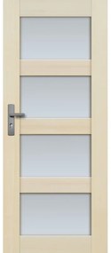 Interiérové dveře Radex dřevěné NEFRYT 4S Šířka dveří: 100 cm, Otvírání dvěří: Levé