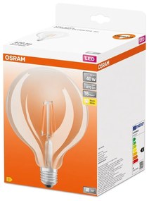 Velká kulatá LED žárovka E27 40 W GLOBE, teplá bílá