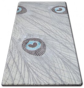 Luxusní kusový koberec akryl Pírka krémový 160x235cm