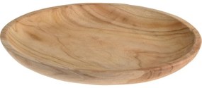 Dekorační tác z teakového dřeva Round, 30 cm