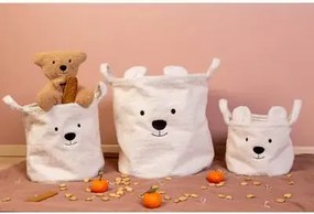 Childhome Koš na hračky Teddy Off White 25x20x20 cm