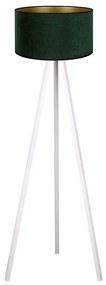 Brilagi - Stojací lampa VELVET 1xE27/60W/230V bílá/zelená AS0465+DU82474