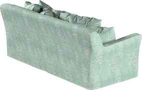 Potah na pohovku IKEA  Tomelilla rozkládací barva zelená látka pletený vzor, vzorované