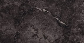 Mexen Merison Černý glazovaný rektifikovaný gres G1, dlaždice podlahovo-stěnová 120 x 60 cm, vysoký lesk