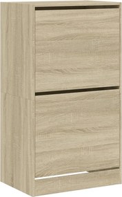 Botník se 2 výklopnými zásuvkami dub sonoma 60 x 42 x 108 cm 3214387