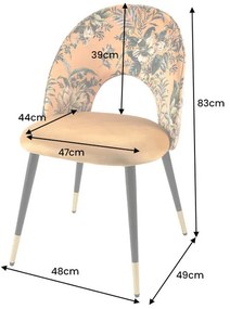 Invicta Jídelní židle BOUTIQUE zlatá 41701