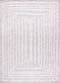 Kusový koberec Sion Sisal Labirinth 22376 pink/ecru – na von aj na doma, 180x270, ružová, chodba / predsieň, Dywany Łuszczów