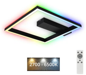 Brilo Brilo - LED RGBW Stmívatelný přisazený lustr FRAME LED/18W/230V 2700-6500K+ DO BL1297