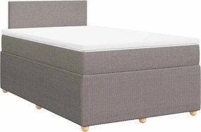 Box spring postel s matrací taupe 120x190 cm textil 3289692