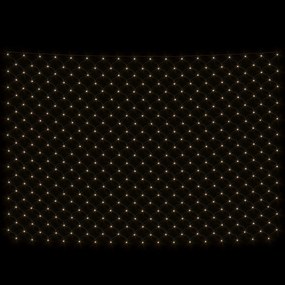 Vánoční světelná síť bílá 3 x 2 m 204 LED vnitřní i venkovní 328770