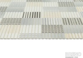 Breno Koupelnová pěnová předložka SOFTY-TEX 79939 geometrický vzor, šíře 130 cm, Vícebarevné