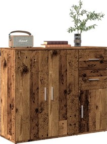 vidaXL Příborník 91 x 29,5 x 75 cm kompozitní dřevo [823275] Barva: Staré dřevo