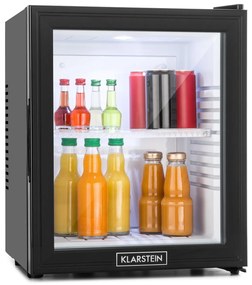 Klarstein MKS-13, minibar, 30 l, energetická třída F, sklo, černý