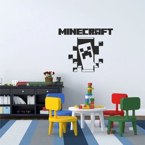 Samolepka na zeď - Minecraft strašidlo (60x48 cm) - PopyDesign