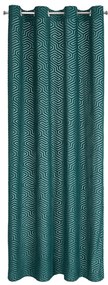ZÁVĚS NA KROUŽCÍCH PIERRE CARDIN INGA 140X250 CM ZELENÁ
