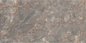 Mexen Rubble Šedý glazovaný rektifikovaný gres G1, dlaždice 120 x 60 cm, carving - TL401-120-060-02