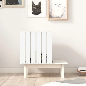 vidaXL Domeček pro kočky 60 x 36 x 60 cm masivní borové dřevo [822453] Barva: Bílá