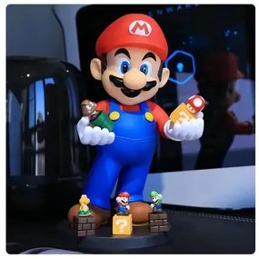 Velká figurka ze hry Mario - MIX Varianta: Mario + postavičky a kostky 32 cm