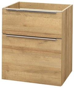 Mereo Mereo, Mailo, koupelnová skříňka 61 cm, bílá, dub, antracit, CN520S